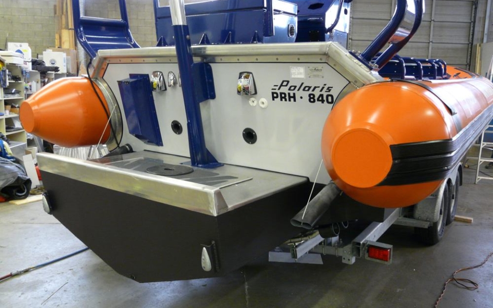 Hypalon RIB Tube & Aluminum Hull Boat Construction| Polaris Inflatable ...